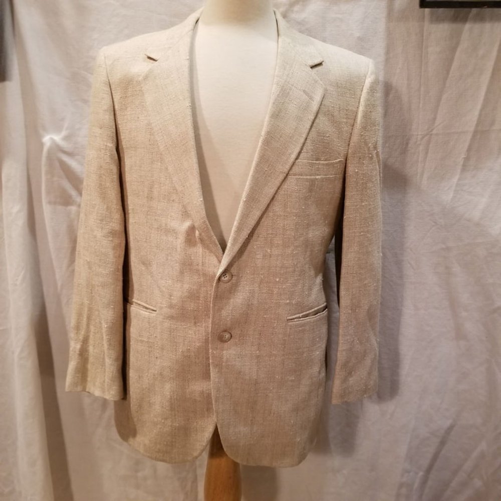 Vintage John Alexander Beige Tweed Weave Jacket - Gem
